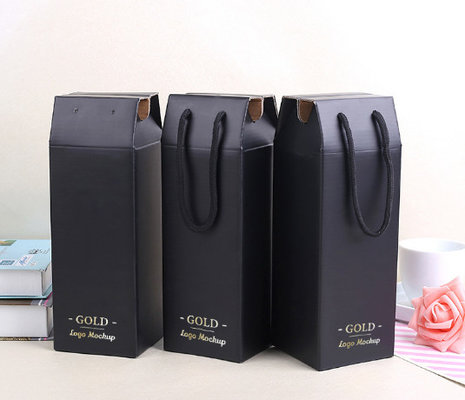 Manufacturers customized wine gift box single wine gift box custom window wine cartons custom supplier