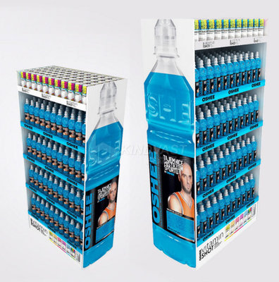 Paper shelf product display box, green shopping mall supermarket paper shelf, withstand weight 20KG, supplier