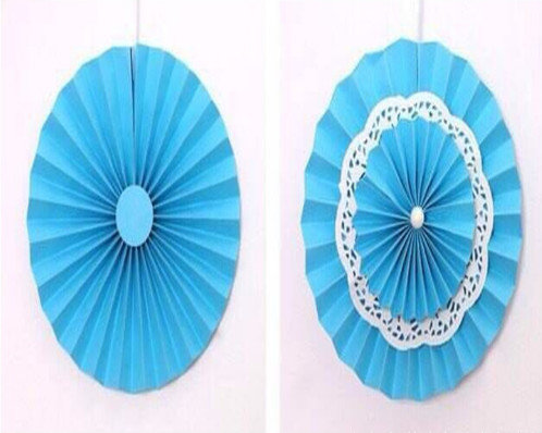Double paper fan 6 inches 15 cm 8 inches 20 cm 10 inches 25 centimeters 12 inches 30 centimeters 14 inches 35  40 inches supplier