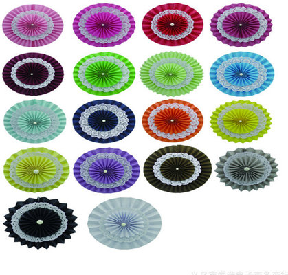 Double paper fan 6 inches 15 cm 8 inches 20 cm 10 inches 25 centimeters 12 inches 30 centimeters 14 inches 35  40 inches supplier