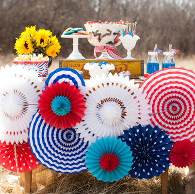 Color folding paper flowers Wedding window party home decoration creative decorations supplier