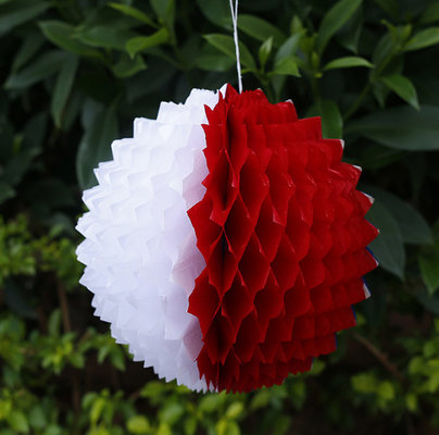 Holiday wedding decoration paper crafts custom multicolor honeycomb ball festive wedding supplies holiday decorations supplier