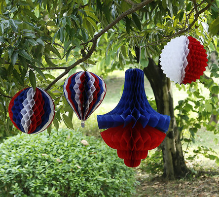 Holiday wedding decoration paper crafts custom multicolor honeycomb ball festive wedding supplies holiday decorations supplier