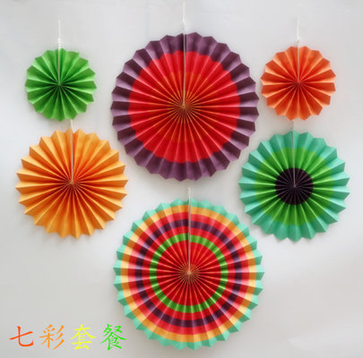 Custom silver folding fan festival festive supplies paper fan Birthday party wedding decorations home decor 6pcs/set supplier