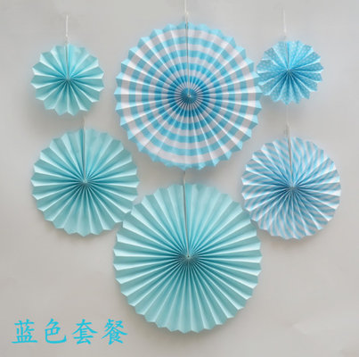 The paper fan consists of two diameters of 40 cm and two diameters of 30 cm. Two 20-centimeters, a total of six fan-flow supplier