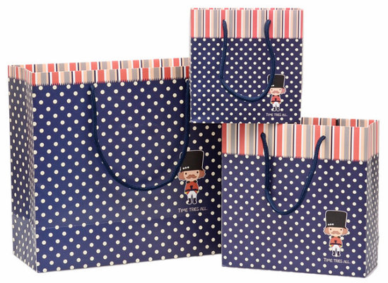 New Products Business Spotted Little Soldier Gift Bags Paper Bags Handbags Bags Gift Bags Clothing Bags supplier