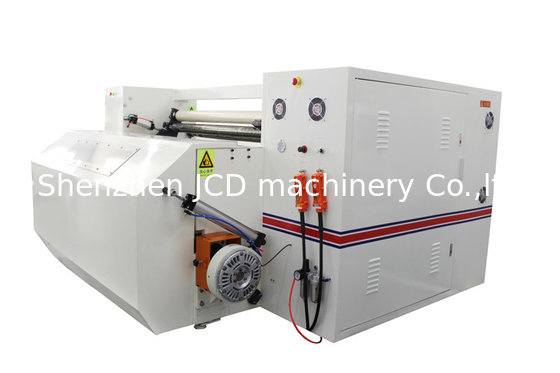 JC-R03 automatic double shafts turret gummed tape rewinding machine