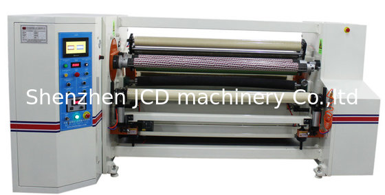 JC-R03 automatic double shafts turret gummed tape rewinding machine