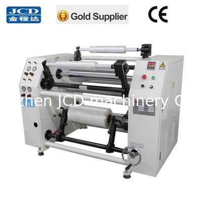 semi-maunal PE protective film/ stretch film cutting rewinding machine factory,
