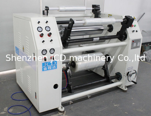 semi-maunal PE protective film/ stretch film cutting rewinding machine factory,