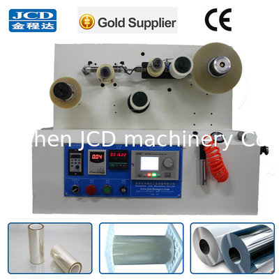 automatic mini rewinder for the plastic film, PE film, OPP film, adhesive tape