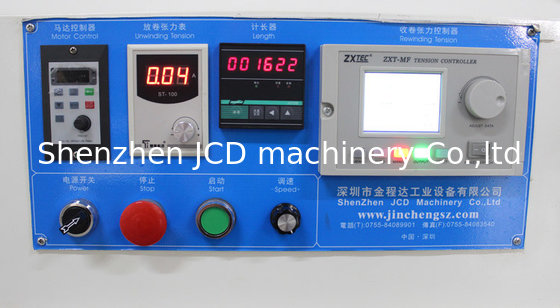 automatic mini rewinder for the plastic film, PE film, OPP film, adhesive tape