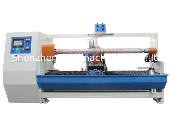 automatic adhesive tapes log roll cutting machine, single shaft