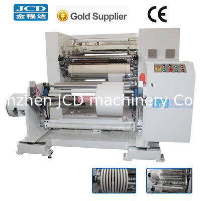 Paper and film roll slitter rewinder machine