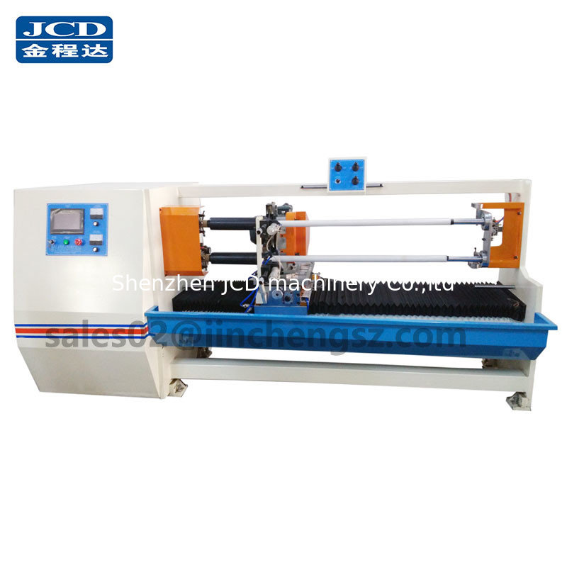JC-C02 double shafts PVC electrical tape cutting machine/ slitting machine from China