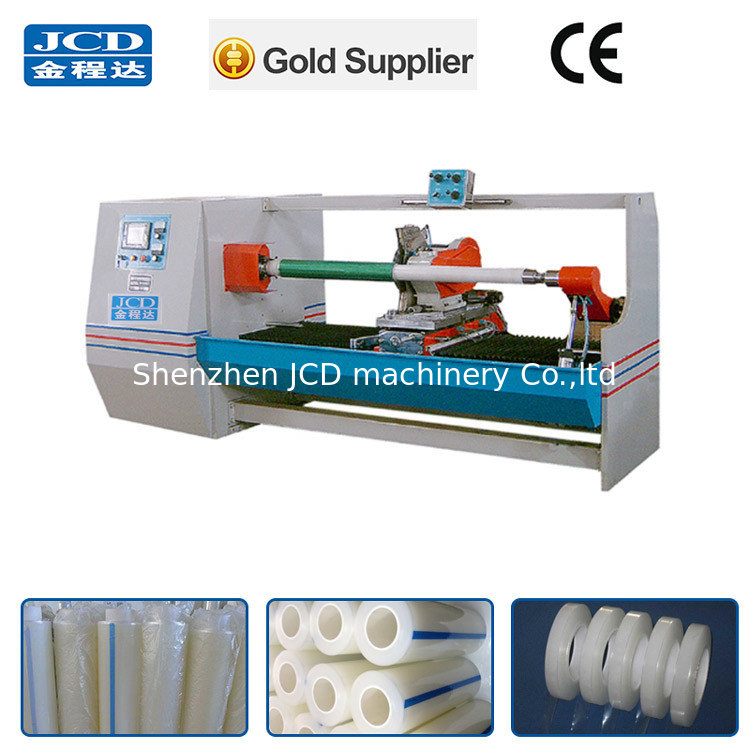 Auto single shaft PE/PET protective film cutting / slitting machine  from China/India/Mexico