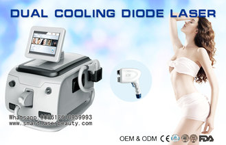 China Portable 808nm Diode Laser Hair Removal Machine , Cooling Hair Removal Laser Device supplier