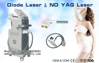 China 808nm Diode Laser Hair Removal Machine / 1064nm ND YAG Laser Tattoo Removal supplier