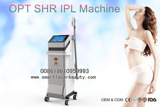 China Vertical One Handle SHR IPL Hair Removal Machine With U.K. Lamps 1 Million Shots supplier