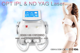 China 2 In 1 SHR IPL Hair Removal Machine , Q Switch ND YAG Laser Tattoo Removal supplier