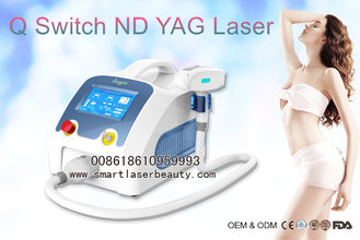 China Q Switched ND YAG Laser Tattoo Removal Machine , 1320nm Laser For Carbon Peeling supplier
