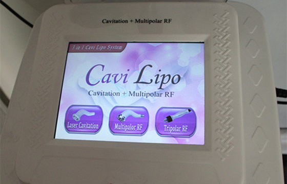 Multipolar / Tripolar RF Ultrasonic Cavitation Slimming Machine 640nm Laser supplier