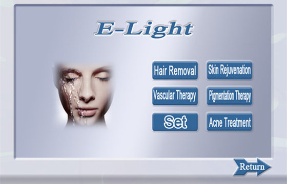 IPL Skin Tightening / Acne Treatment / Vascular Removal Beauty Machine , 8 Inch LCD supplier