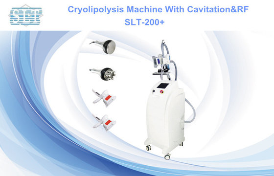 Salon Cryolipolysis Slimming Machine , Multipolar RF Cavitation Abdomen Fat Freezing Machines supplier