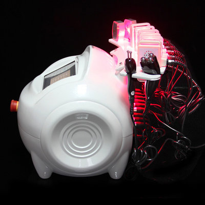 Red Diode Lipo Laser Slimming Machine / Ultrasonic Cavitation RF Fat Removal Beauty Machine supplier