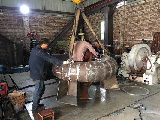 500KW Vertical Small Francis Hydro Turbine Generator With Stainless Steel Runner Material