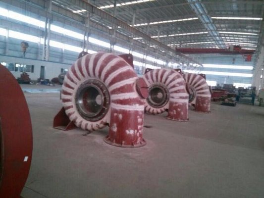 500KW Vertical Small Francis Hydro Turbine Generator With Stainless Steel Runner Material