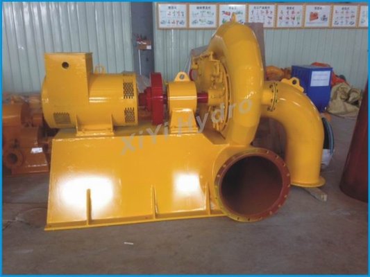 125KW To 500KW Francis Hydro Turbine 25 Meter Water Head / Small Hydro Turbine