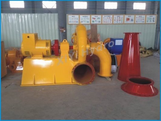 125KW To 500KW Francis Hydro Turbine 25 Meter Water Head / Small Hydro Turbine