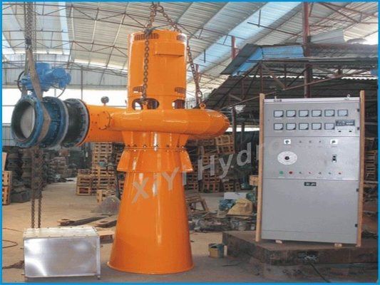 Hydro Power Plant 75KW to 320KW Tubular Turbine Generator Vertical Water Turbines Eco-friendly