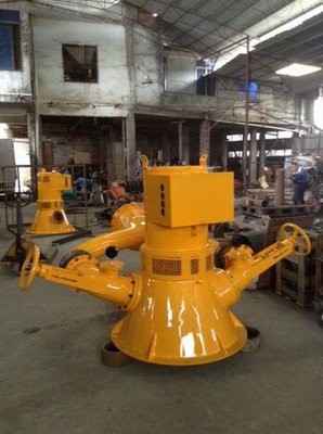 Vertical Double Jet Micro Hydro Turbine / Water Turbine Electric Generator 100KW with Powder Coating