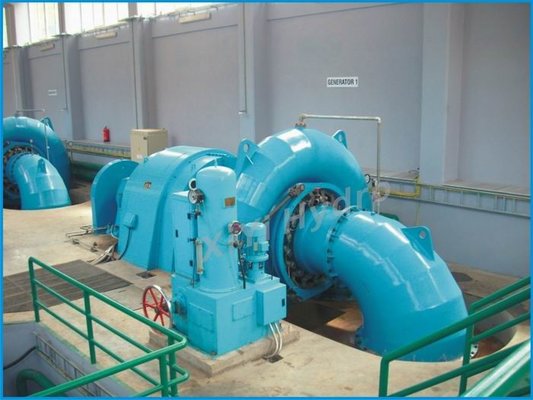 320KW Horizotal Francis HydroTurbine Generators for Hydro Power Station 12.5M - 31M Head