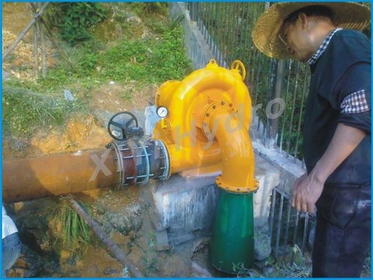 Professional Small Hydro Turbines 75KW Horizontal Francis Water Turbine for Hotel