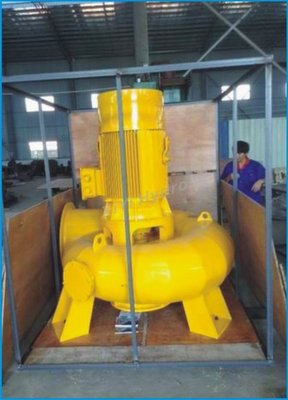 Vertical Micro Tubular  Turbine Generator 100KW  , Yellow Low head Micro Water Turbines