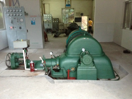75KW - 400KW Turgo Water Turbine Electric Generator / Small Hydro Power Generation Machine