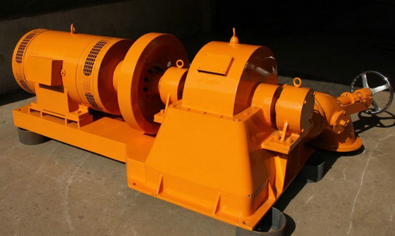 Turgo Type Water Turbine for Hydropower Plant 75KW - 320Kw 60M - 210M Water Head