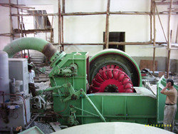 Hydro Power Plant Equipment Hydro Power Generator , 1250KW Horizontal Water Turbines