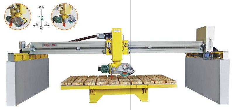 380 V Bridge Automatic Sawing Machine For Cutting Stone Double Transducer Control