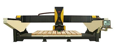 Numerical Control Automatic Stone Cutting Machine / Granite Cutting Saw Down Roller Forward By Motor