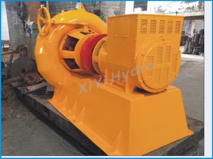 Professional Small Hydro Turbines 75KW Horizontal Francis Water Turbine for Hotel