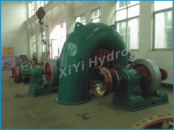 2000KW Small  Francis Turbine for Hydro Power Plant , Horizontal or Vertical Type