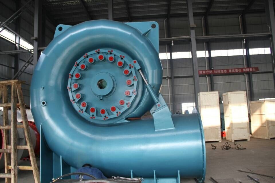 125KW Horizontal Micro Hydro Power Turbine Generator / Water Turbine Electric Generators