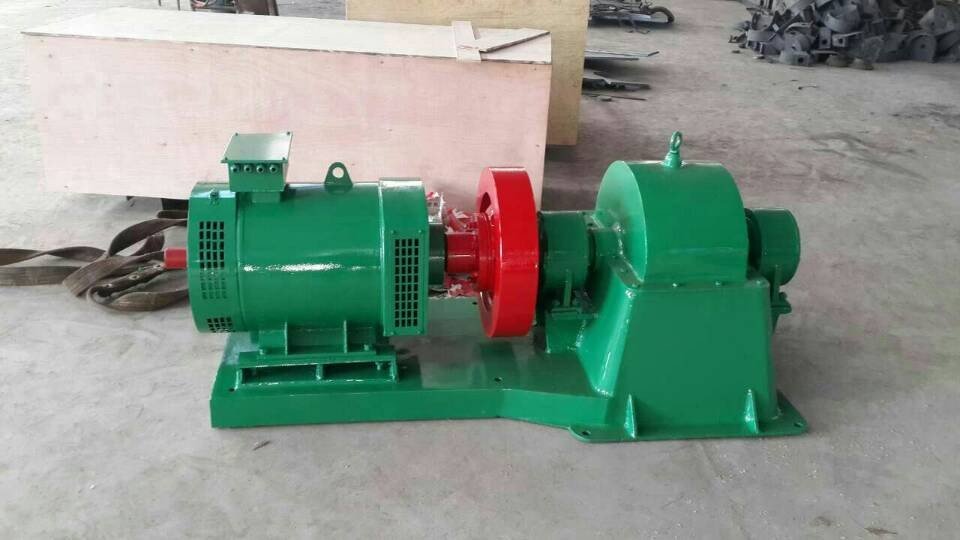 Single Jet Small Water Turbines for Home Use , Horizontal Small Hydro Power Generator 55KW