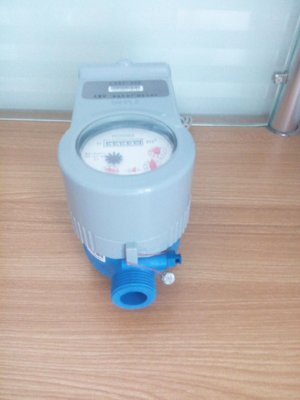 AMR Wired Remote Control Water Meter , Electronic Water meter with mechanical register