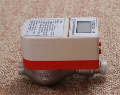 DN15 Electronic IC Card Prepaid Water Meter For Household / Commercial Buildings
