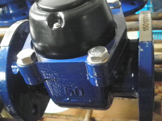 Detachable Mechanical Woltman Magnetic Water Meter 65mm With Iron Cast Body